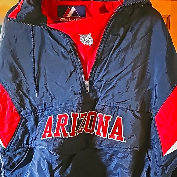 Majestic | Jackets & Coats | University Of Arizona Hooded Jacket | Poshmark